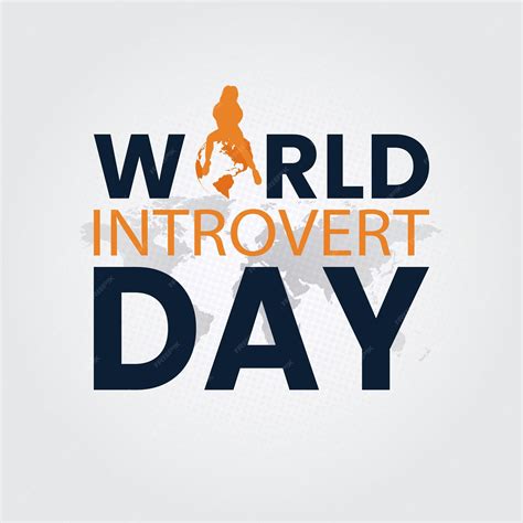 Premium Vector World Introvert Day Poster Design Vector Illustration