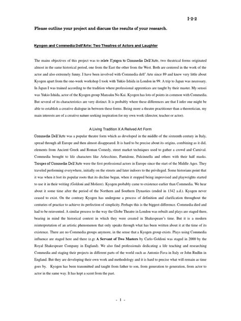Kyogen And Commedia Pdf