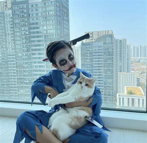 할로윈 분장한 애기랑 고양이 표정 온도차봐ㅜㅜ 인스티즈instiz 일상 카테고리