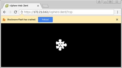 VSphere Web Client Shockwave Flash Has Crashed JohnBorhek Com