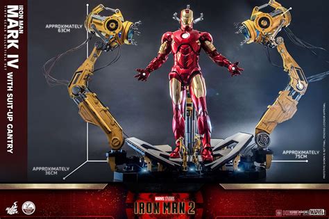 【銀行振込前入金】 【クオーター・スケール】 『アイアンマン2』 14スケールフィギュア アイアンマン・マーク4パワードスーツ装着機付き