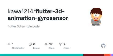 github kawa1214 flutter 3d animation gyrosensor flutter 3d sample code
