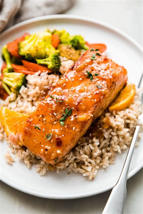 Sesame Citrus Glazed Salmon Recipe Little Spice Jar