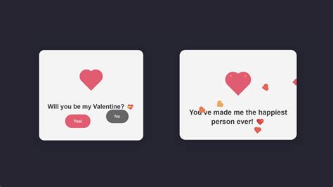 How To Create Valentines Day Card Using Html Css And Javascript Coding