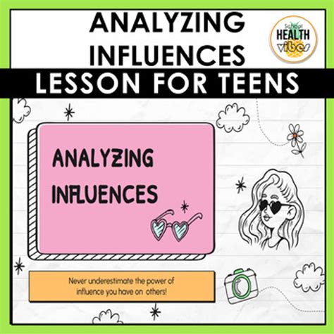 analyzing influences lesson for teens in middle and high school