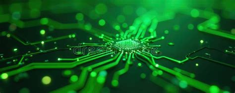 844 Glowing Circuit Board Texture Abstract Technology Background Stock