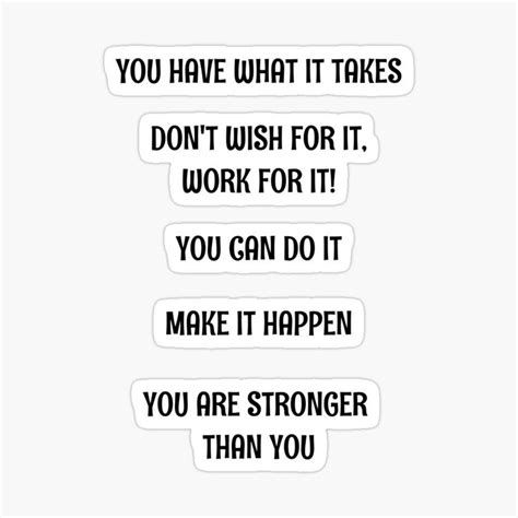 Motivational Quotes For Work Sticker Pack Magnet Collection