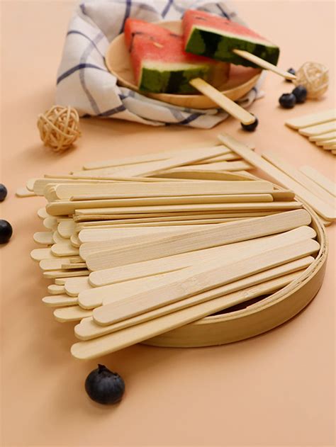 50pcs Ice Cream Sticks Diy Handicraft Making Material Popsicle Stick