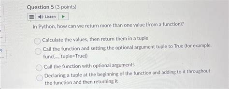 solved in python how can we return more than one value