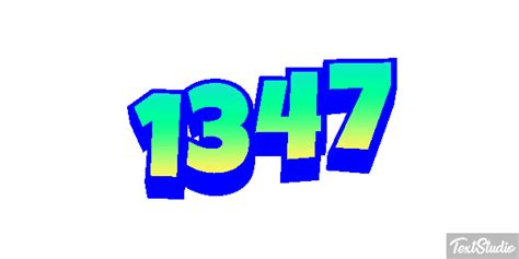 1347 Number Animated  Logo Designs