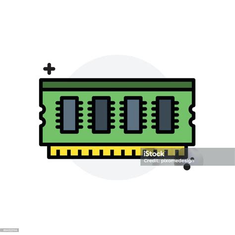 電腦群組件 Ram 概念隔離線向量圖編輯圖示向量圖形及更多隨機存取記憶體圖片 隨機存取記憶體 電路板 中央處理器 Istock