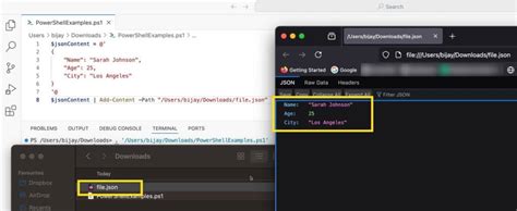 How To Create Json Files With Content Using Powershell