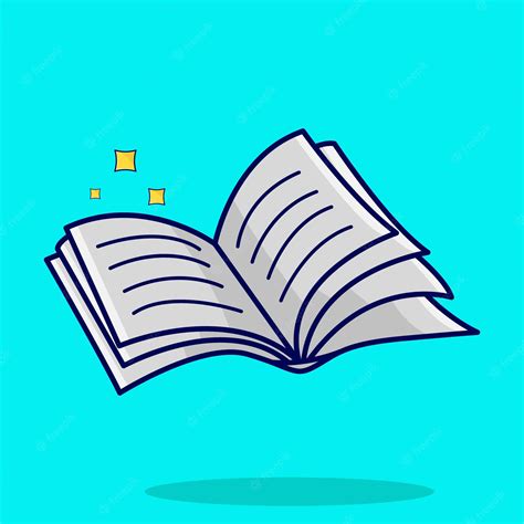 Мультфильм Открытая книга Премиум векторы