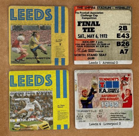 Leeds Programmes And Tickets 1972 Cup Final And 1992 Charity Shield