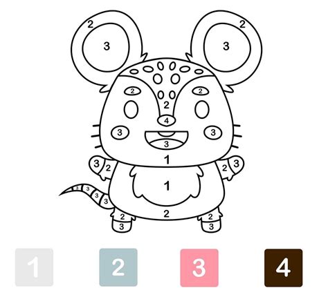 Coloriage Magique Gs Souris Mignon Télécharger Et Imprimer Gratuit