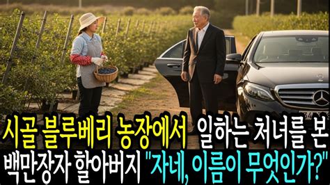 경남 함안의 시골 블루베리 밭에서 일하는 처녀가 백만장자의 22년전 잃어버린 손녀딸이였는데 Youtube