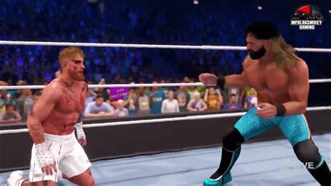 Wwe 2k23 Jake Paul Vs Seth Rollins Ps5 Gameplay Youtube