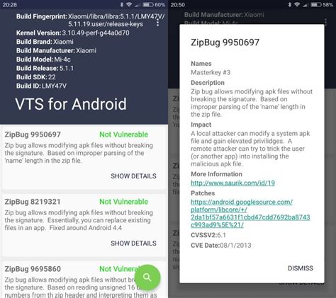 vts scans android devices for publicly known vulnerabilities ghacks