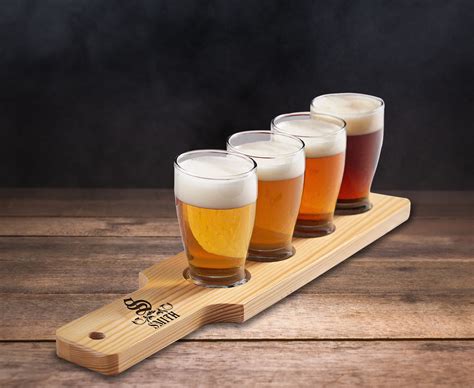 Personalized Monogram Beer Flight Board Beer Flight Set Etsy