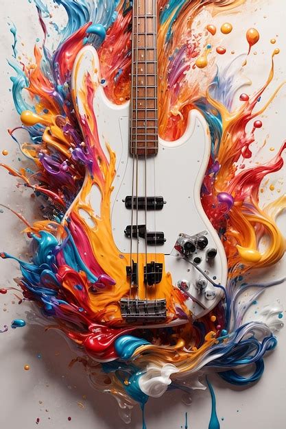 Premium Photo Electric Guitar Bass