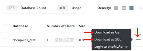How To Download A Database Backup From Directadmin Knowledgebase Icy Evolution