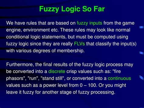 PPT FUZZY Logic For Game Programmers PowerPoint Presentation Free