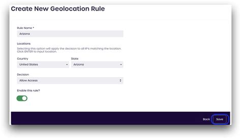 Geolocation Authentication Rules 1kosmos Product Documentation