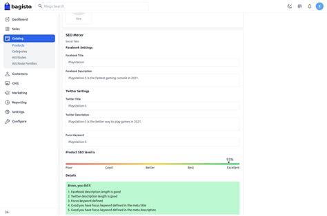 Laravel Ecommerce Seo Management Bagisto