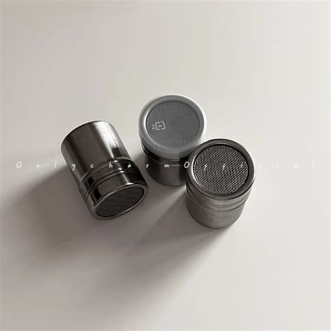 พร้อมส่ง กระปุกสแตนเลส ใส่ผงโกโก้ พร้อมฝาปิด กระปุกโรยผง Shopee Thailand
