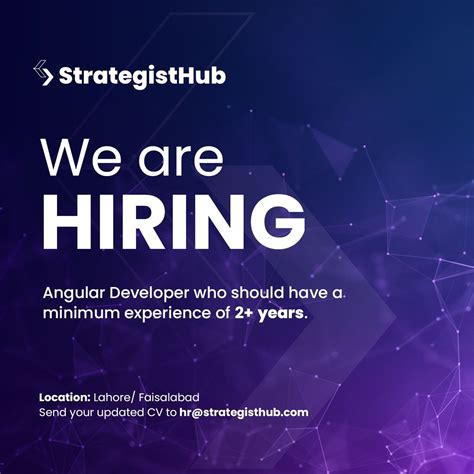 Strategisthub On Linkedin Angulardeveloper Faisalabad Lahore