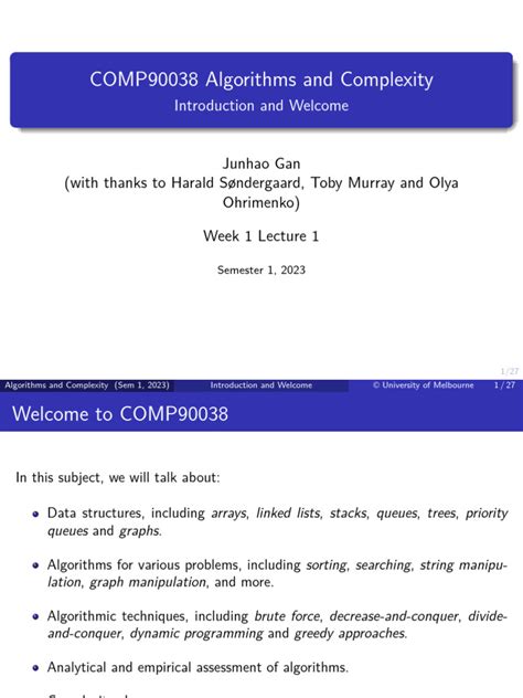 Week01 Lec01 After Class Pdf Computational Complexity Theory