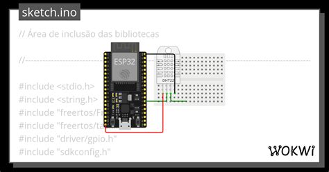 sensor dht22 umidade e temperatura wokwi esp32 stm32 arduino