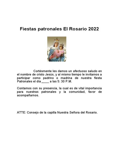 Fiesta Patronales Pdf