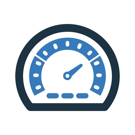 Premium Vector Performance Speed Speedometer Icon Simple Flat Design Concept