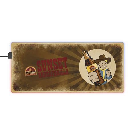 Fallout Nuka Cola Desk Mat Gaming Mousepad Led Rgb Gaming Etsy Canada