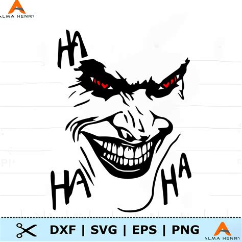 Joker Svg Joker Smile Svg Gothic Svg Joker Grin Grinning Inspire