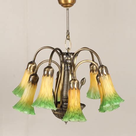 TAKLAMPA Glas Metall Belysning Lampor Taklampor Auctionet