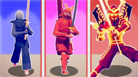 Evolution Of Samurai Tabs Totally Accurate Battle Simulator Youtube