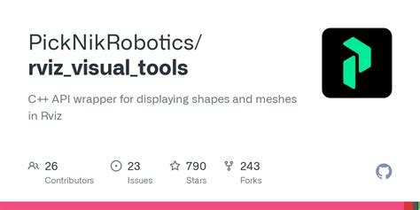 GitHub PickNikRobotics Rviz Visual Tools C API Wrapper For