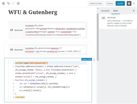 Wordpress File Upload And Gutenberg Iptanus