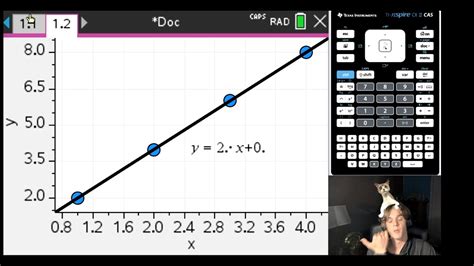 Using Coordinate Points To Graph A Line Of Best Fit Ti Nspire Cx 2 Cas Youtube