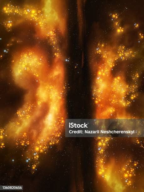 활기찬 톤의 공간 성운 스타 더스트와 다채로운 코스모스 검은색에 대한 스톡 사진 및 기타 이미지 검은색 0명 금색 Istock