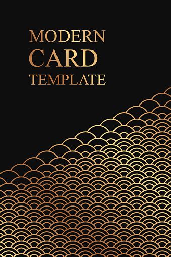 비즈니스 또는 프리젠 테이션 이나 배너현대 동양 카드 템플릿 Rsvp에 대한 스톡 벡터 아트 및 기타 이미지 Rsvp 검은