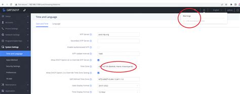 CPE Connection Failed Warning Grandstream IP Phone UC PBX