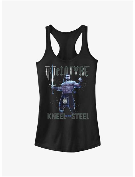 Wwe Drew Mcintyre Kneel To The Steel Girls Tank Black Hot Topic