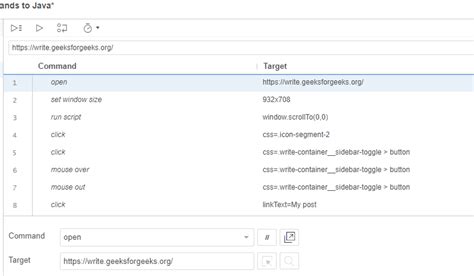 How To Convert Commands Recorded In Selenium Ide To Java Geeksforgeeks