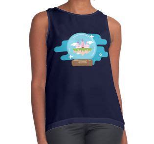 Floating Castle In The Bottle Contrast Tank Fashion Women Graphic