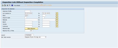 QVM1 SAP Tcode Inspection Lots Without Completion QVM1 SAP Tcode Inspection Lots Without Completion
