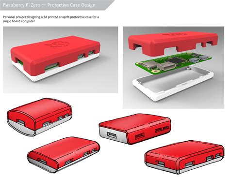 Raspberry Pi Zero Protective Case By Joel Miller At Coroflot
