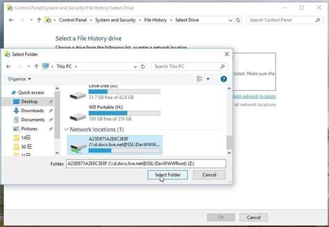 Let File History Backup To Onedrive 2 Workarounds